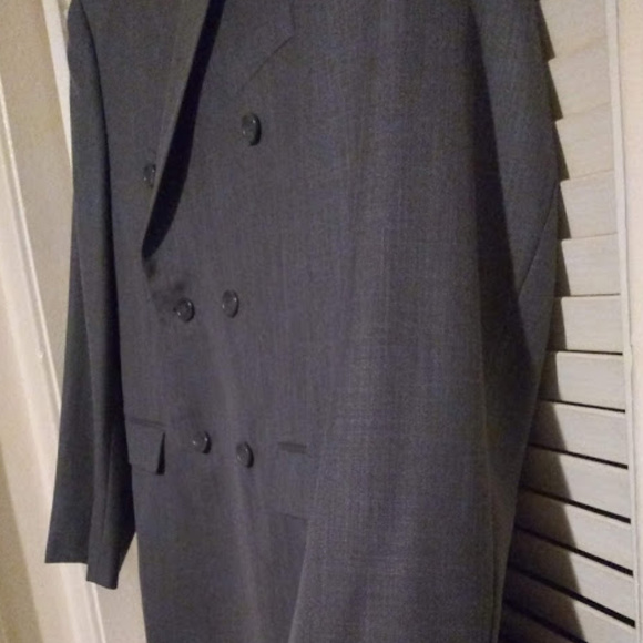 Caravelli | Suits & Blazers | Caravelli Grey Double Breasted 6 Button ...